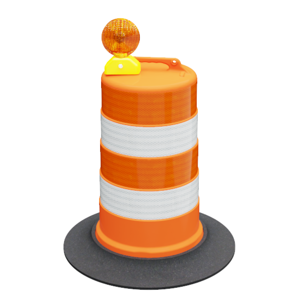 Traffic Barrel / Drum Channelizing Device - Warning Lites of Southern ...